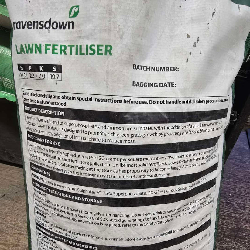 Ravensdown Lawn Fertiliser (1000m2) - - - [20kg Bag] – Garden Box ...