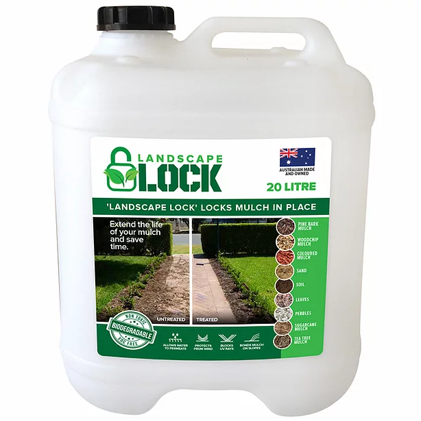 Landscape Lock - 'Hairspray' for mulch – Garden Box Limited - Create ...